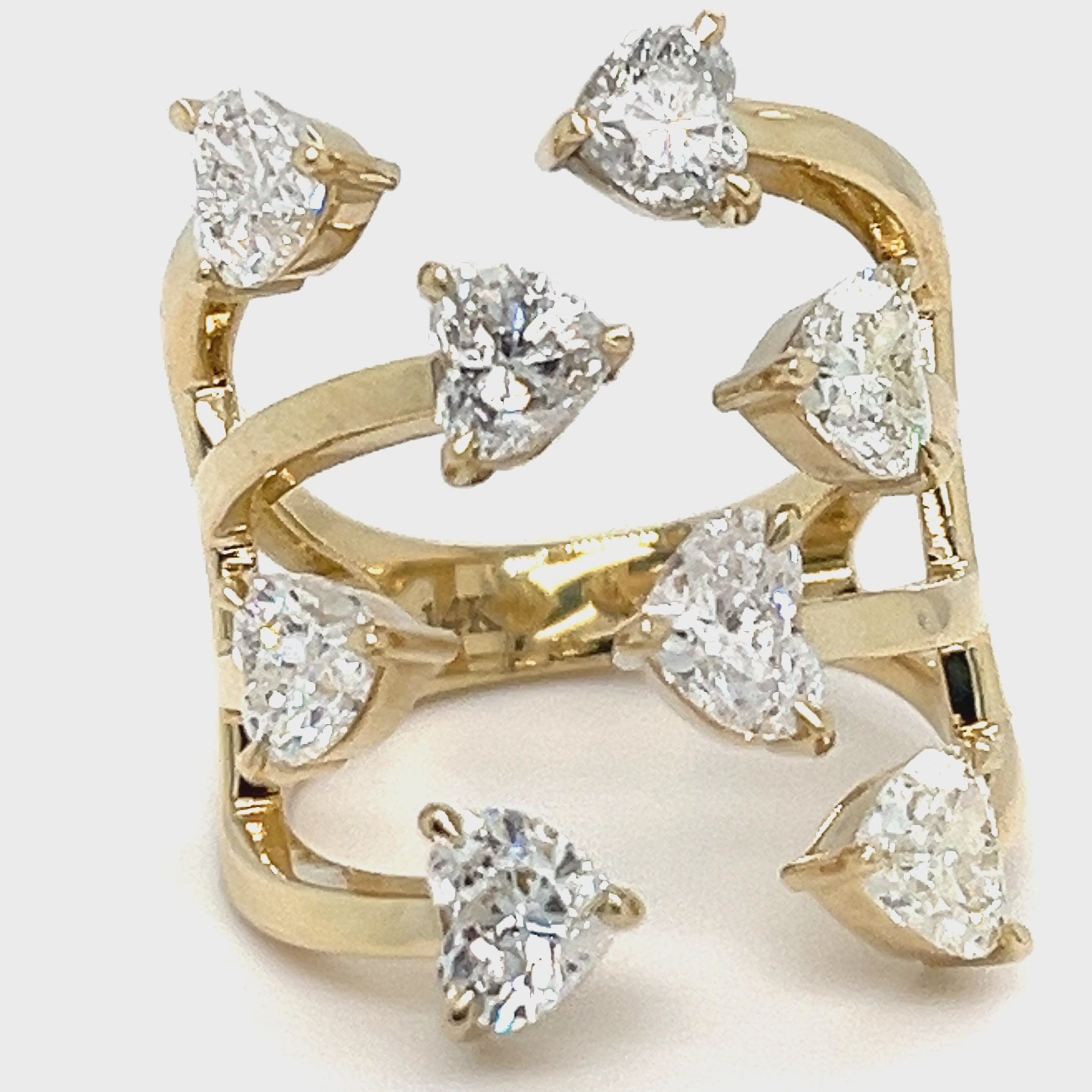 Random hearts diamond ring – ZUMA DIAMONDS